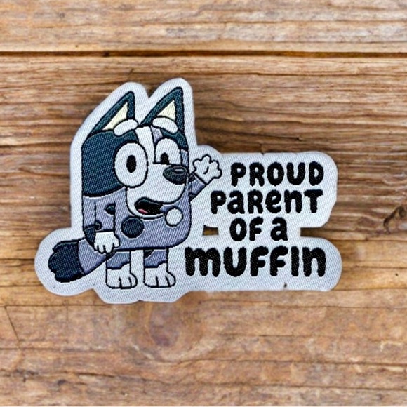 unbranded | Other | Bluey Proud Parent Of A Muffin Iron On Patch 2 ...